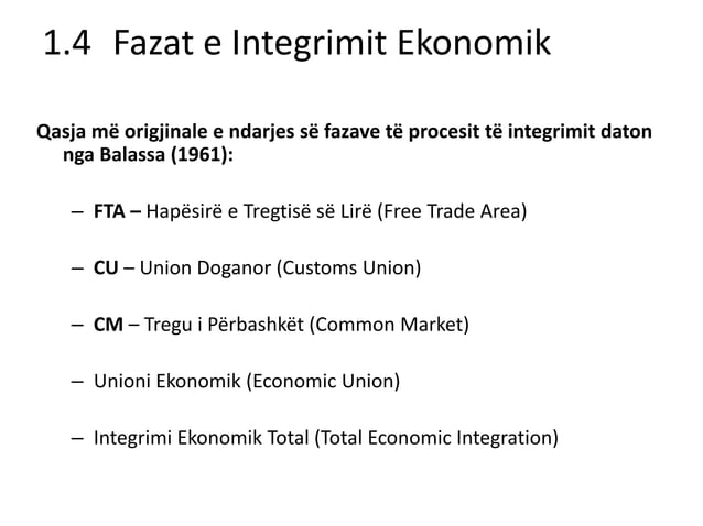 Integrimet Ekonomike Evropiane | PPTX