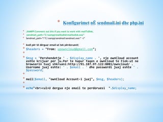 Integrimi i sherbimit owncloud rasti i fiek-ut | PPT