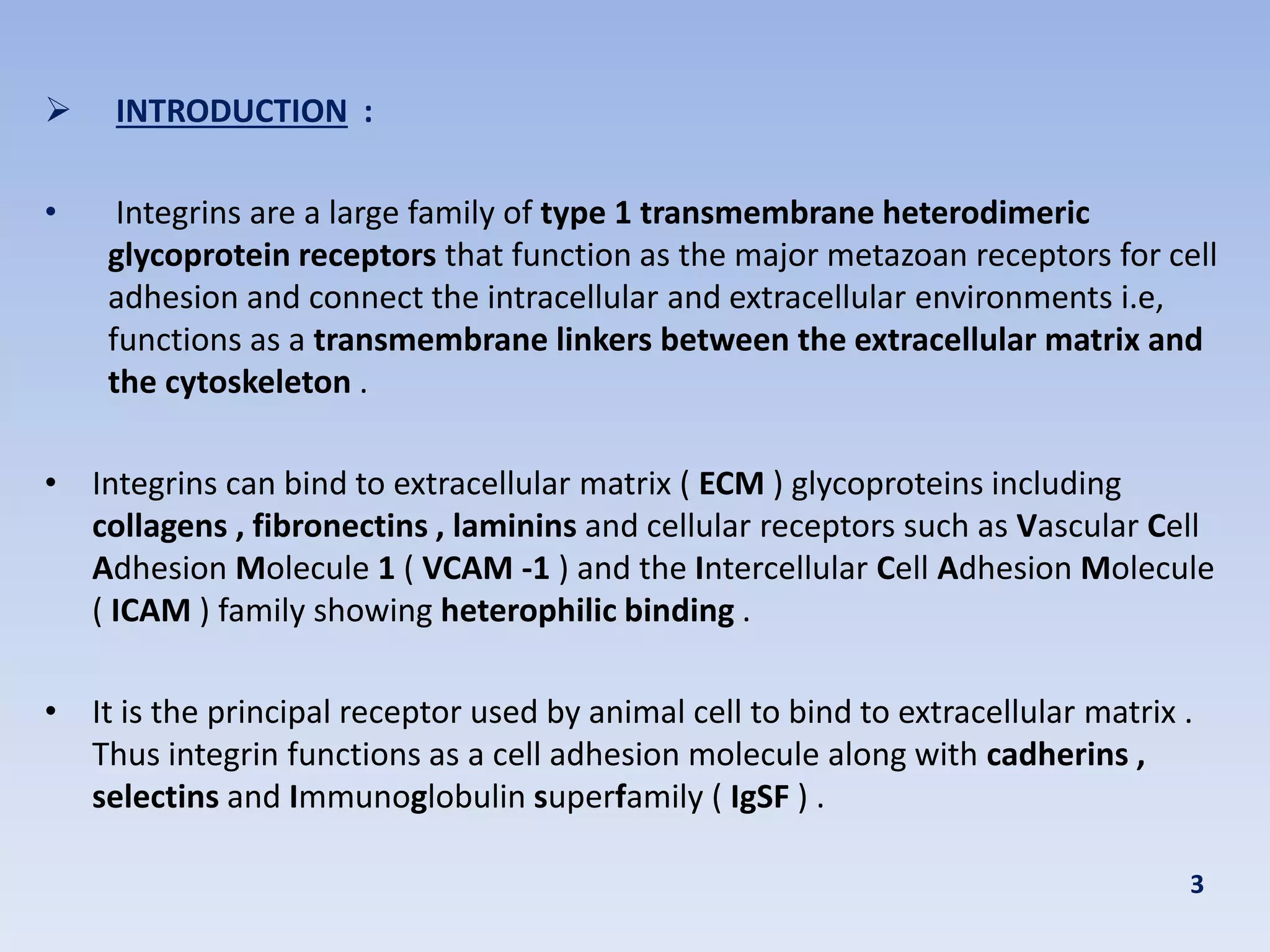 Integrins | PPTX