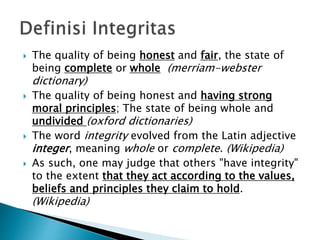 Integritas | PPTX