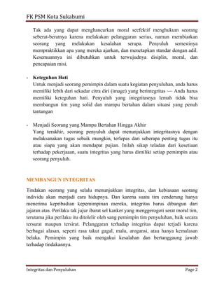 Integritas dan penyuluhan | PDF