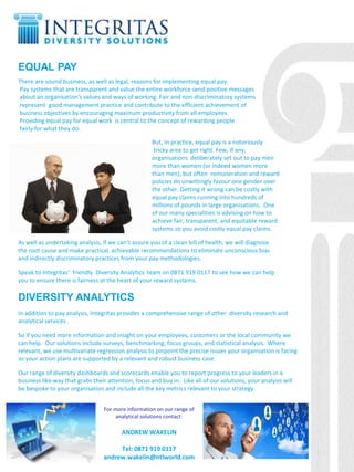 Integritas Diversity Analytics | PDF