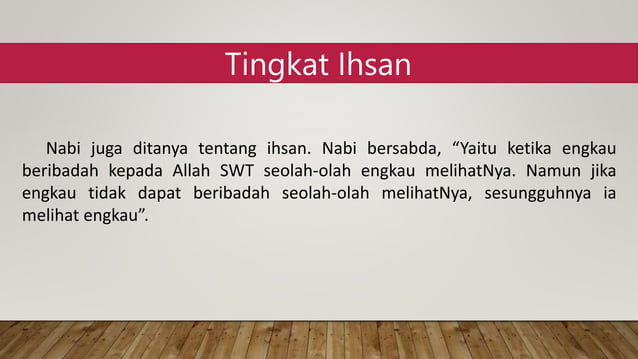 Integritas Iman, Islam dan Ihsan.pptx