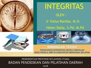 Integritas (materi bimbingan teknis) | PPTX