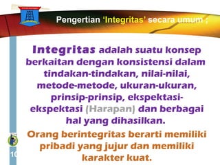 INTEGRITAS ADALAH | PPT
