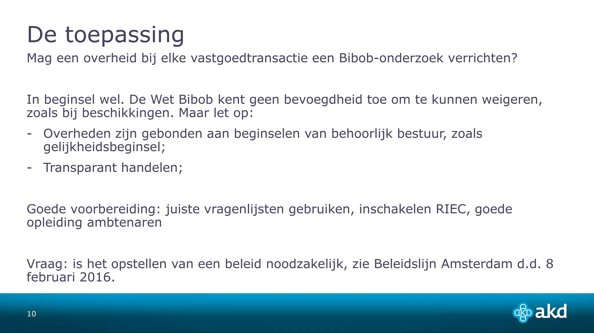 Externe integriteit: Wet Bibob | PPT