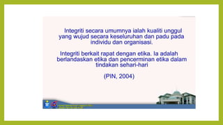 integriti dalam pentaksiran..upsi...presentation | PPTX