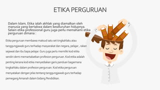 INTEGRITI GURU DALAM PENDIDIKAN MASA KINI | PPTX