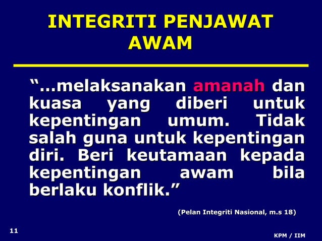 Integriti & pendidikan siwp2014 | PPT