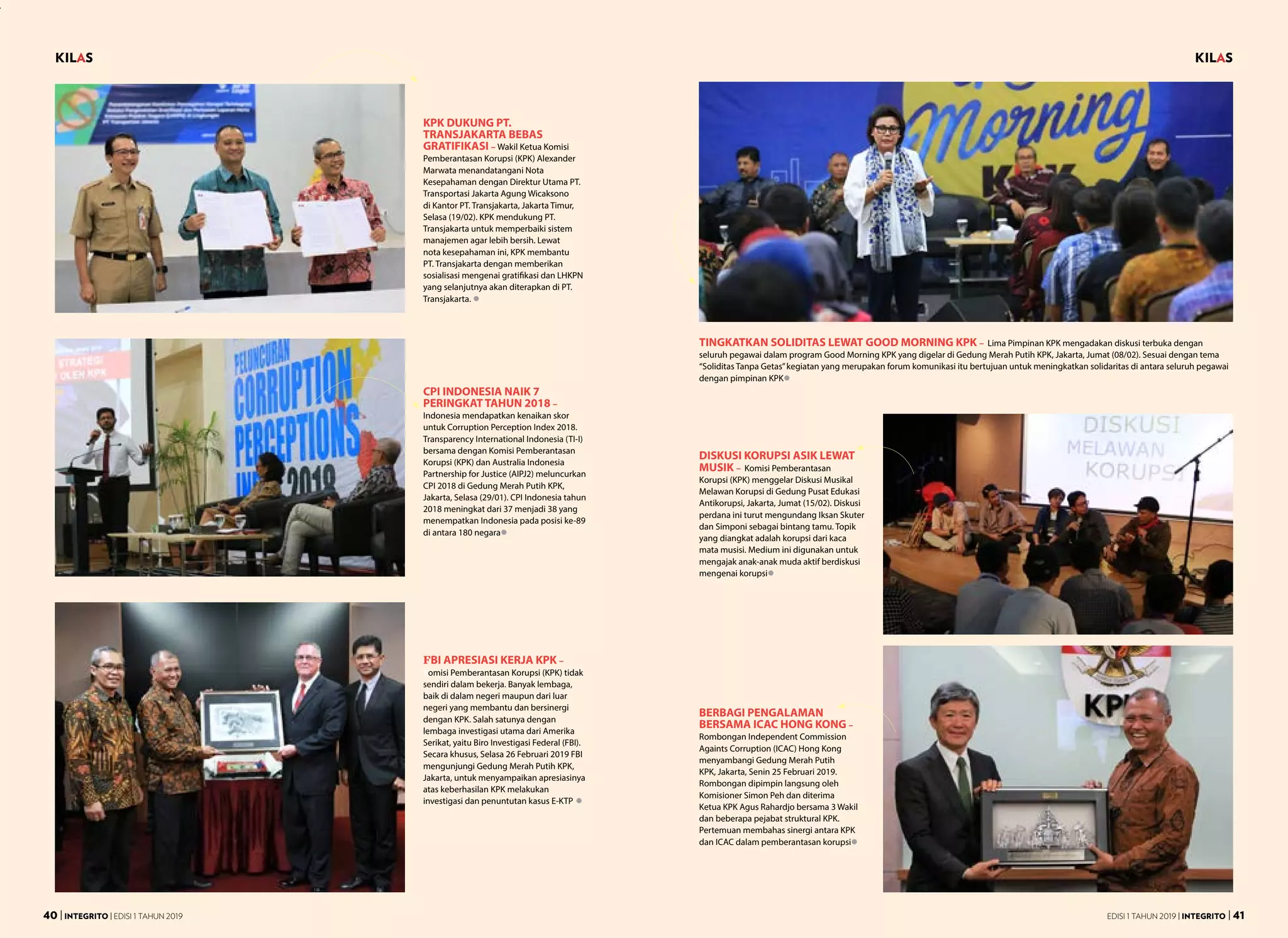 Majalah Integrito, KPK, edisi 1-tahun-2019 #Pemilihan Umum 2019 | PDF