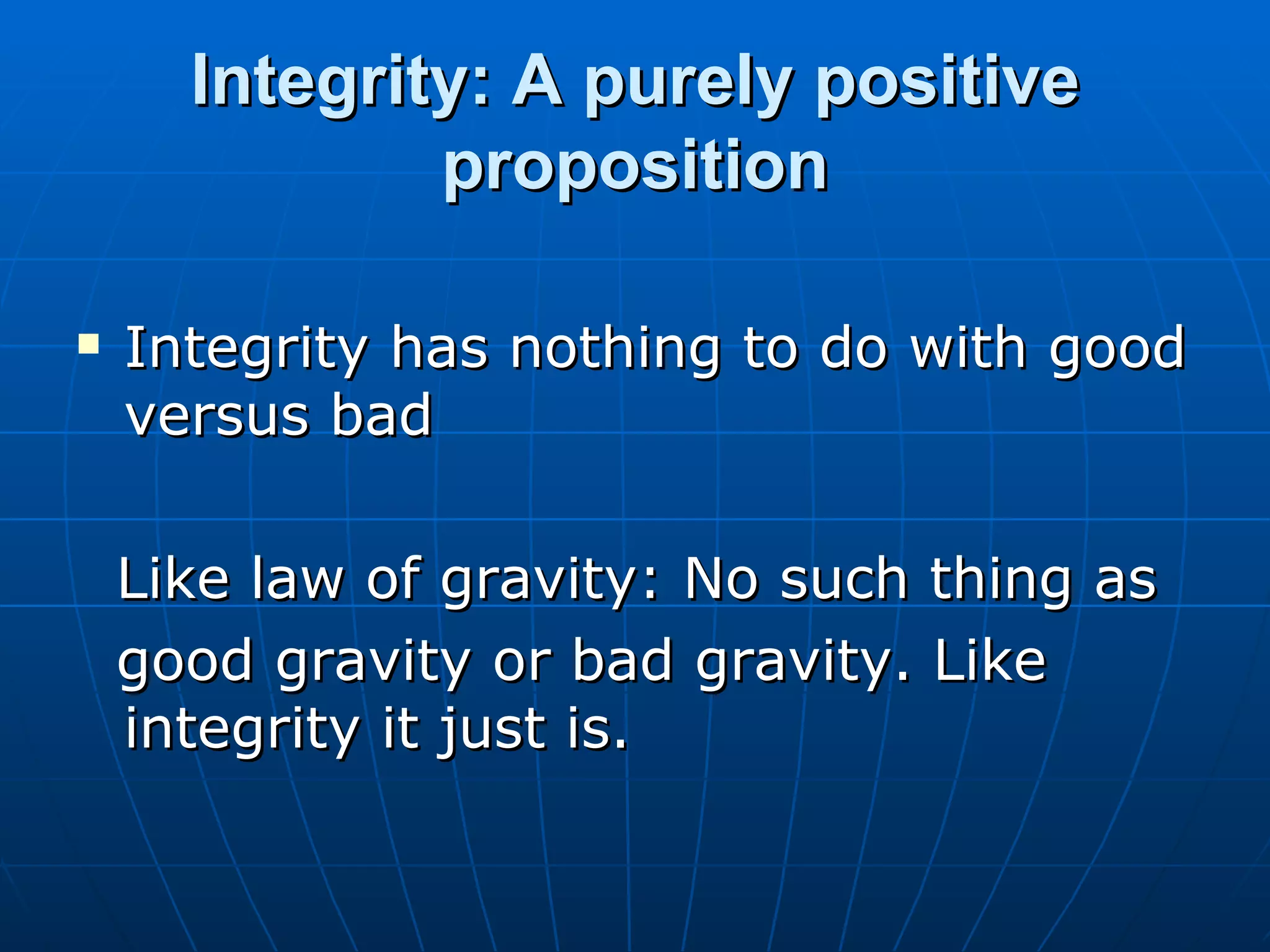 Integrity | PPT