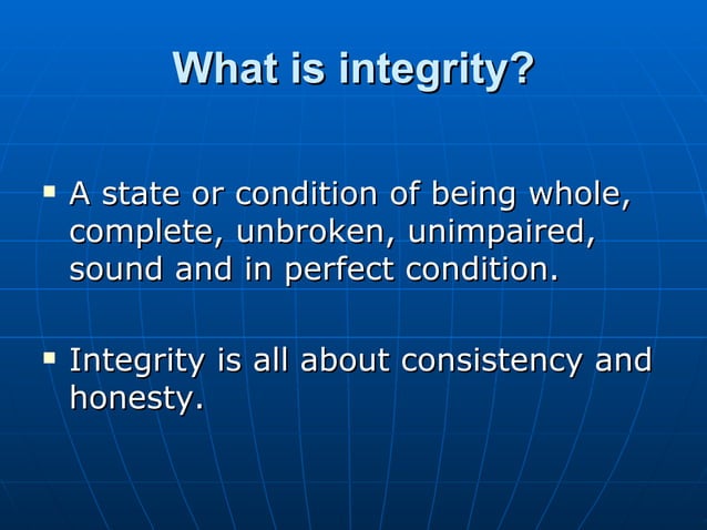 Integrity | PPT