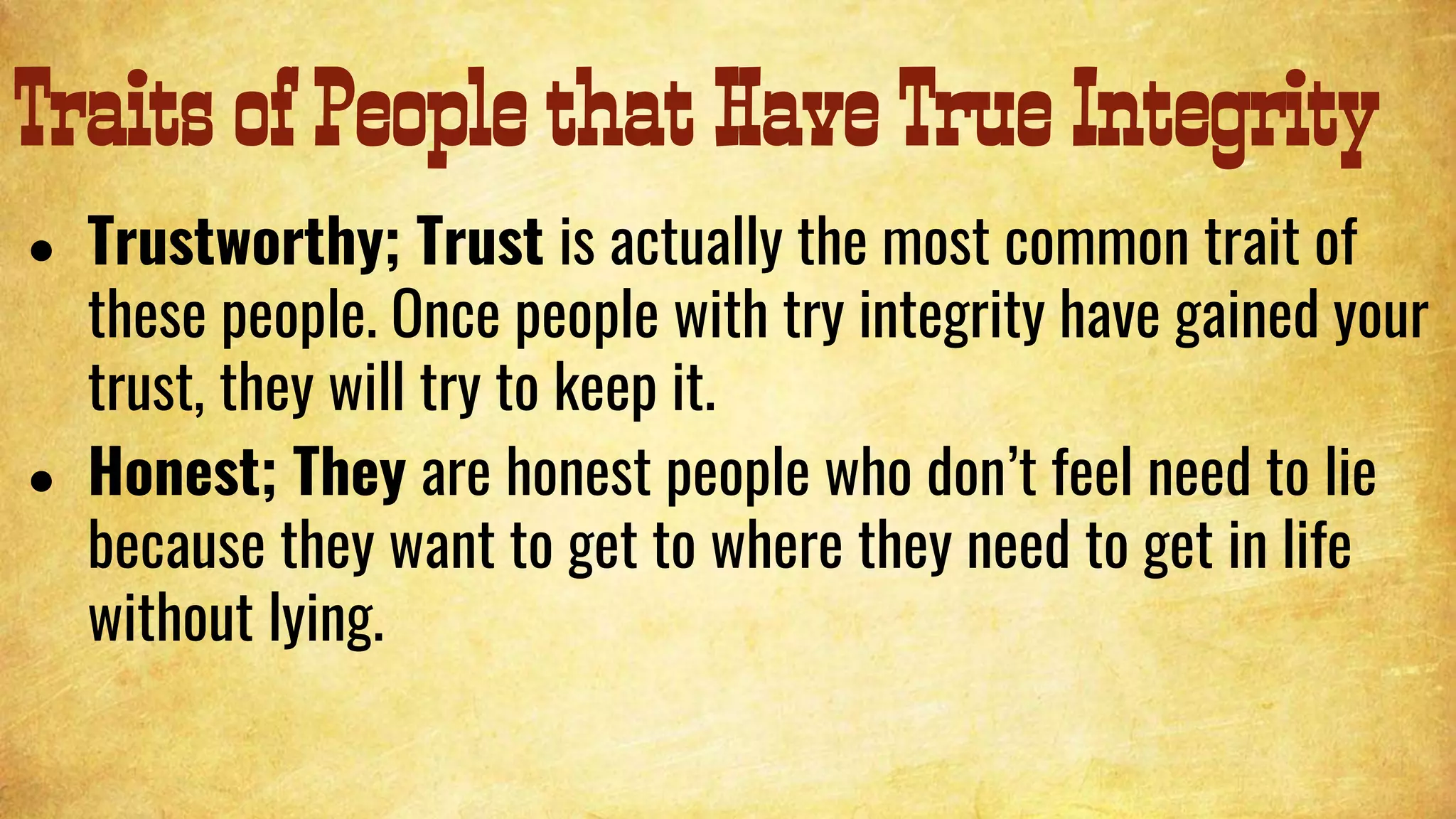 Integrity | PPTX