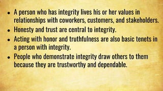 Integrity | PPTX