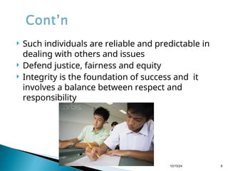 AIndividual and corporate Integrity .ppt