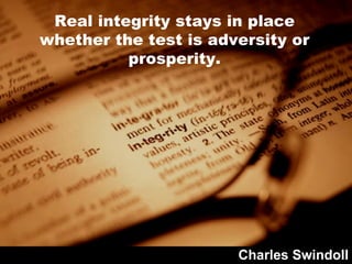Integrity at Work | PPT