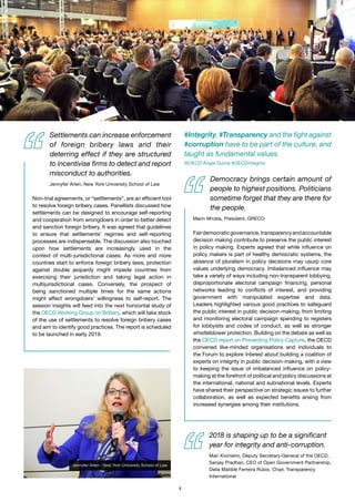 Highlights - 2018 Global Anti-Corruption & Integrity Forum | PDF