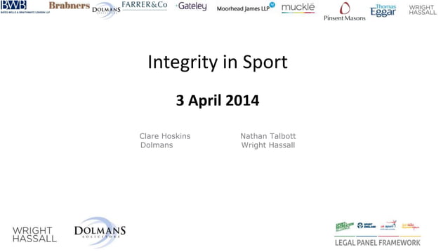Integrity in sport | PPTX