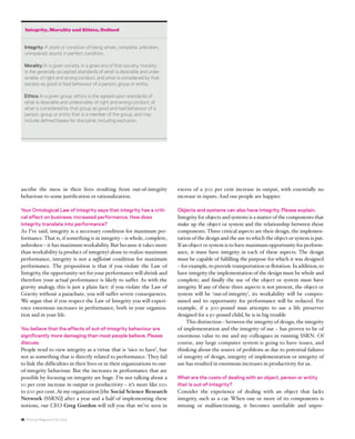 Integrity without it nothing works | PDF