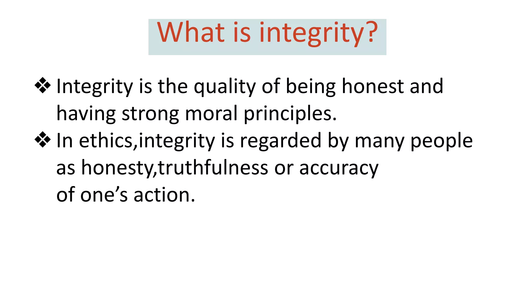 INTEGRITY | PPTX