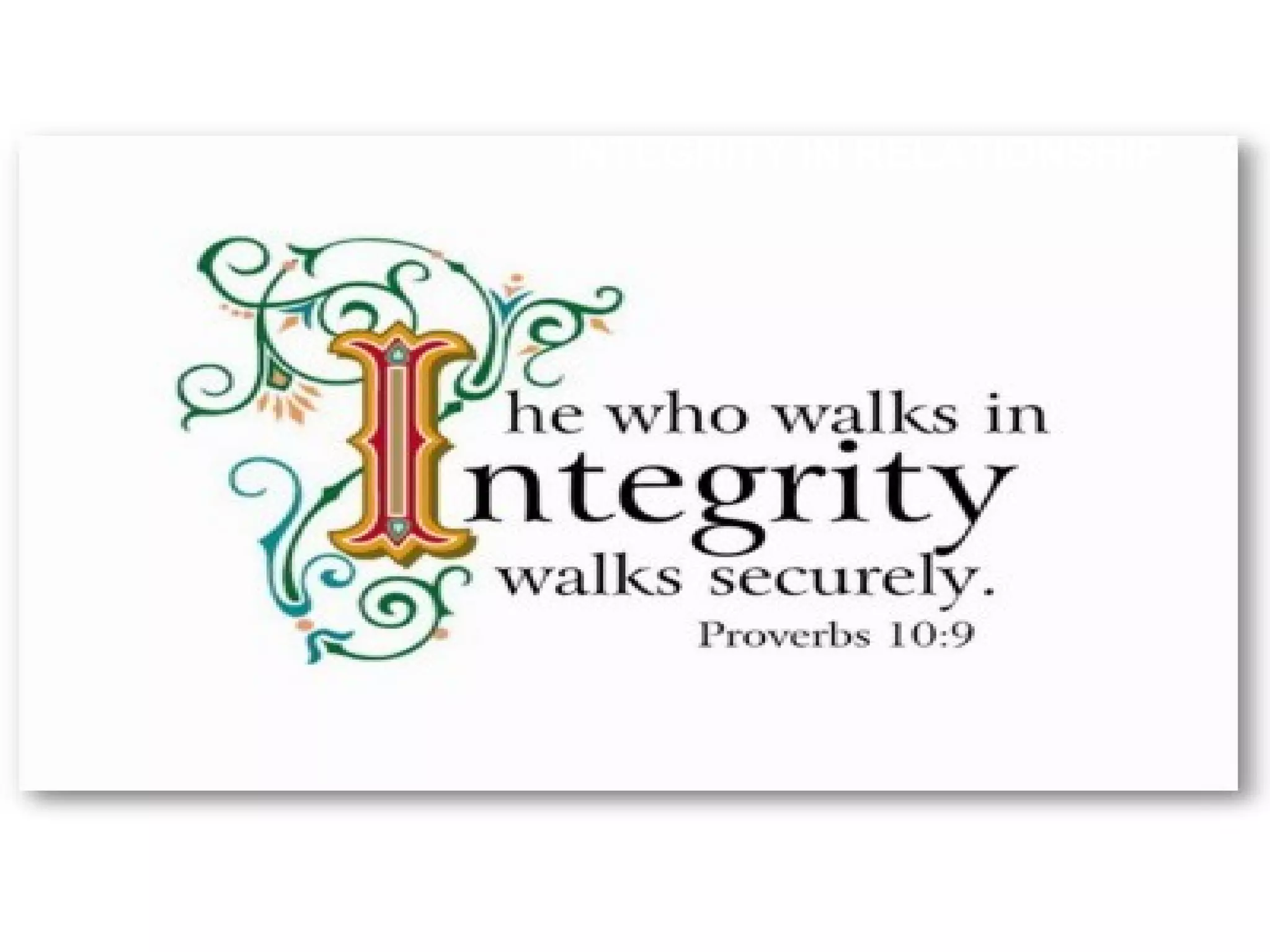 Integrity in Relationship | ODP