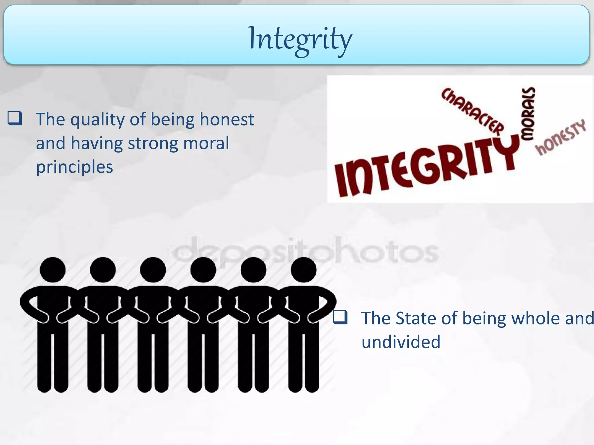 Integrity at work | PPTX
