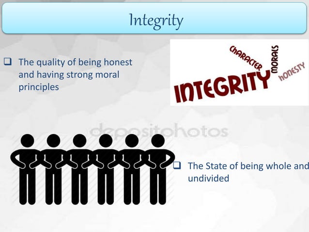 Integrity at work | PPTX