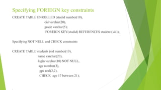 Integrity constraints | PDF