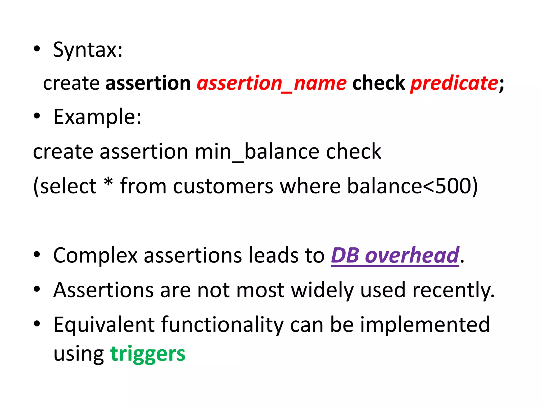 Integrity constraints in dbms | PDF | Databases | Computer Software and Applications