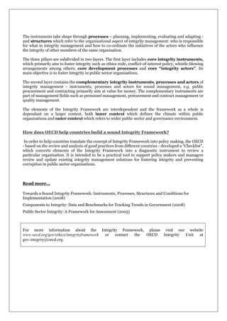 Integrity framework | PDF