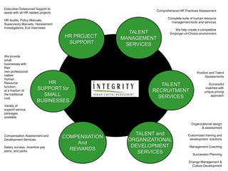 Integrity HCM - Package Programs | PPT