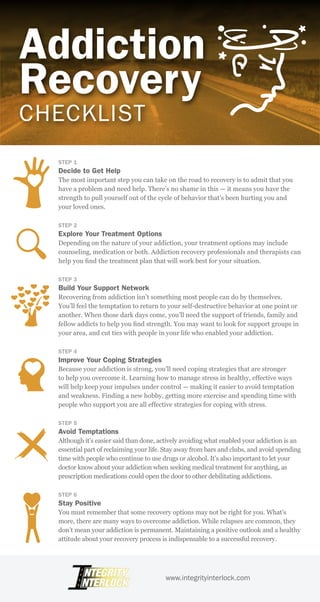 Addiction Recovery Infographic Pdf