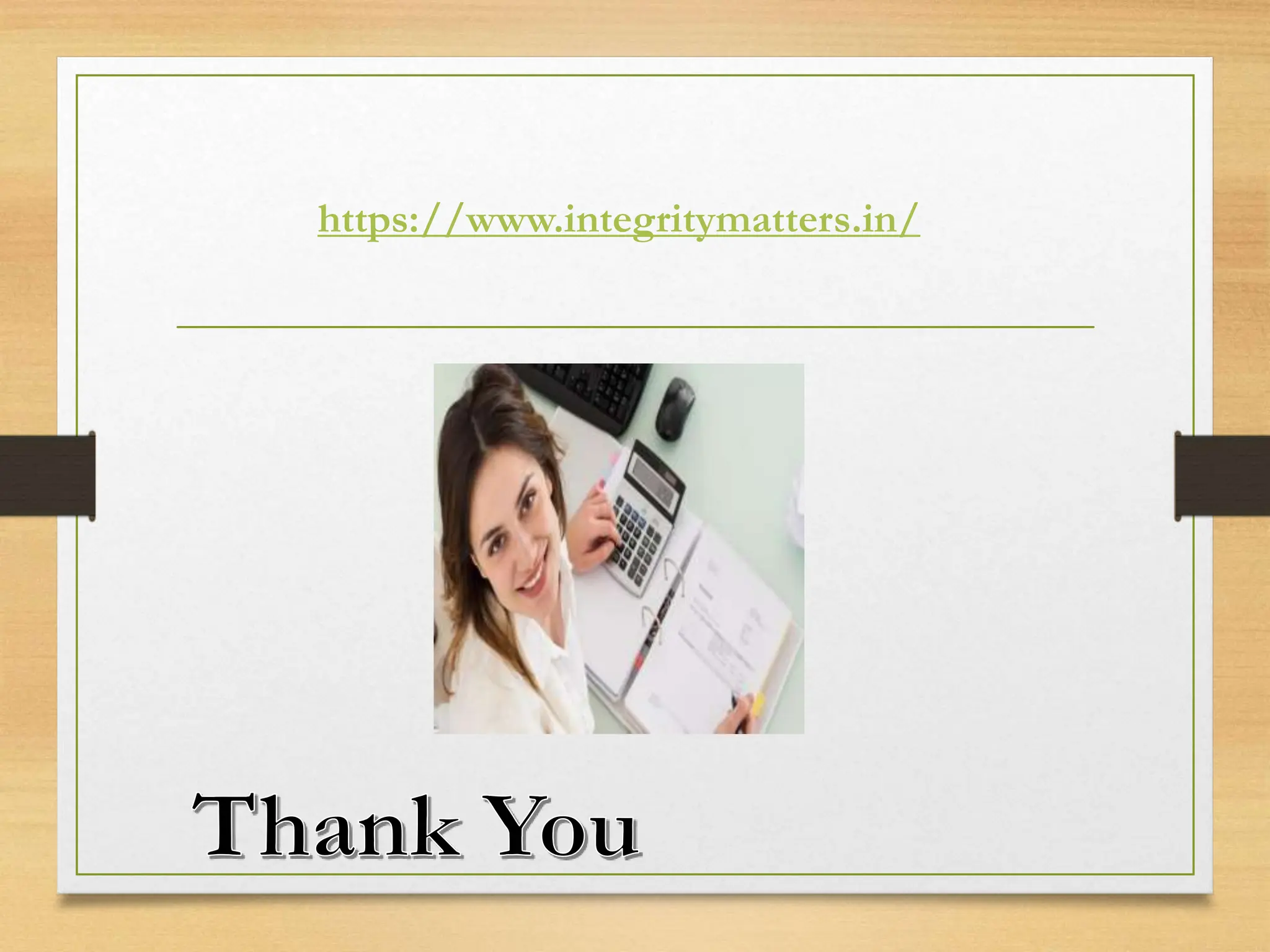 Compliance Hotline - Integrity Matters | PPT
