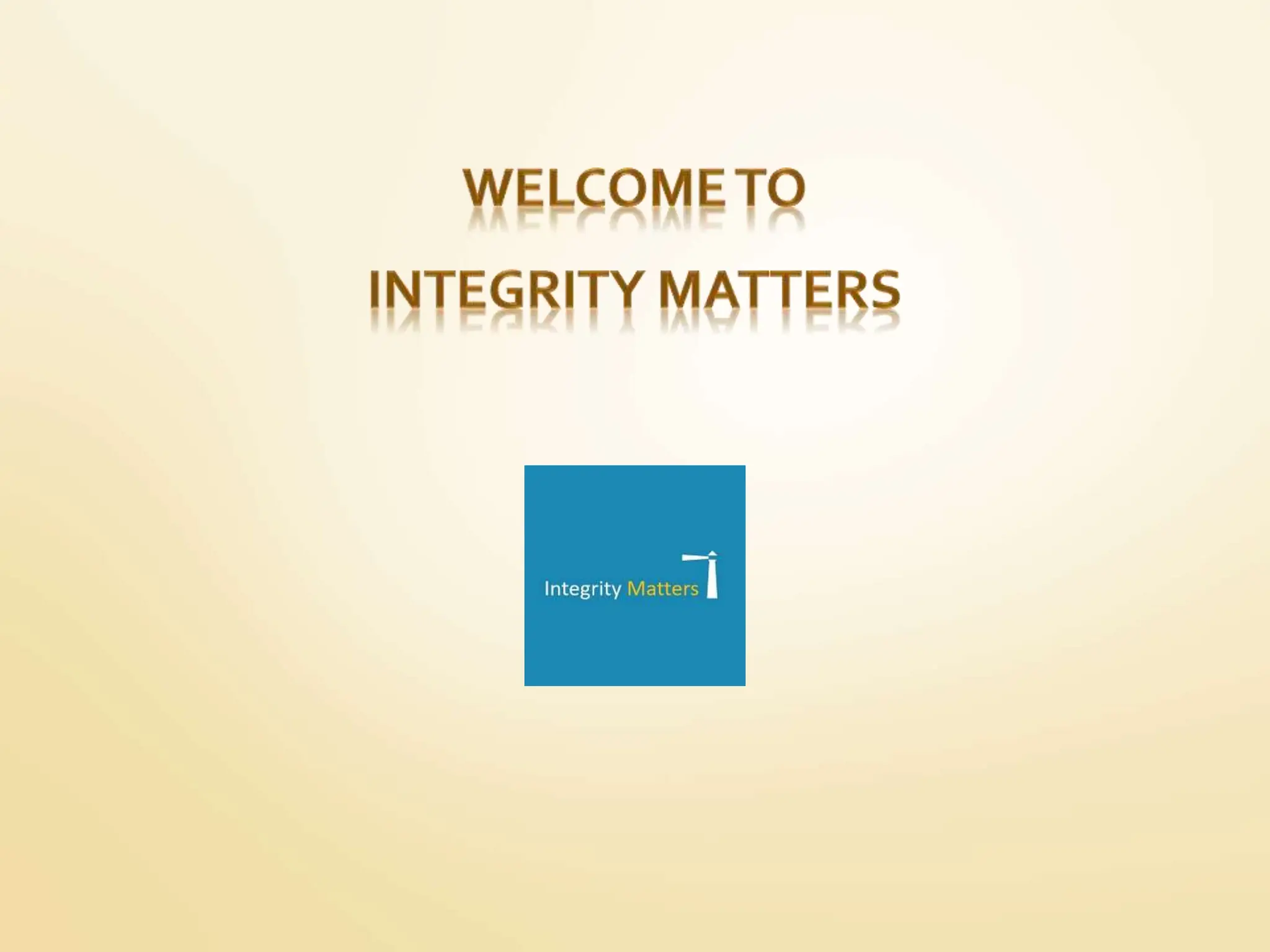 Compliance Hotline - Integrity Matters | PPTX
