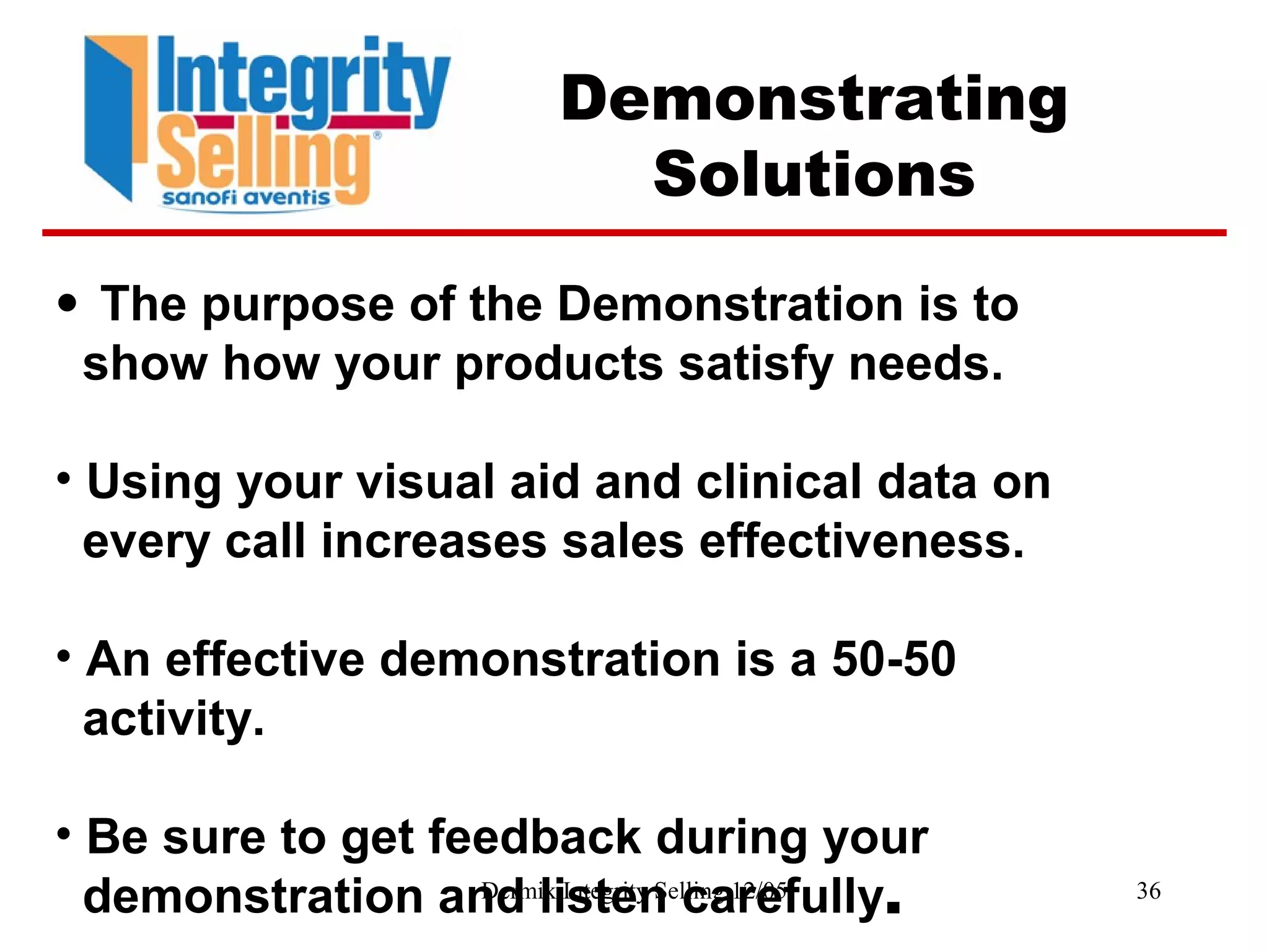 Integrity selling | PPT