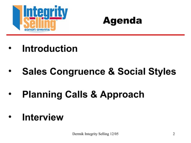 Integrity selling | PPT | Sales | Business