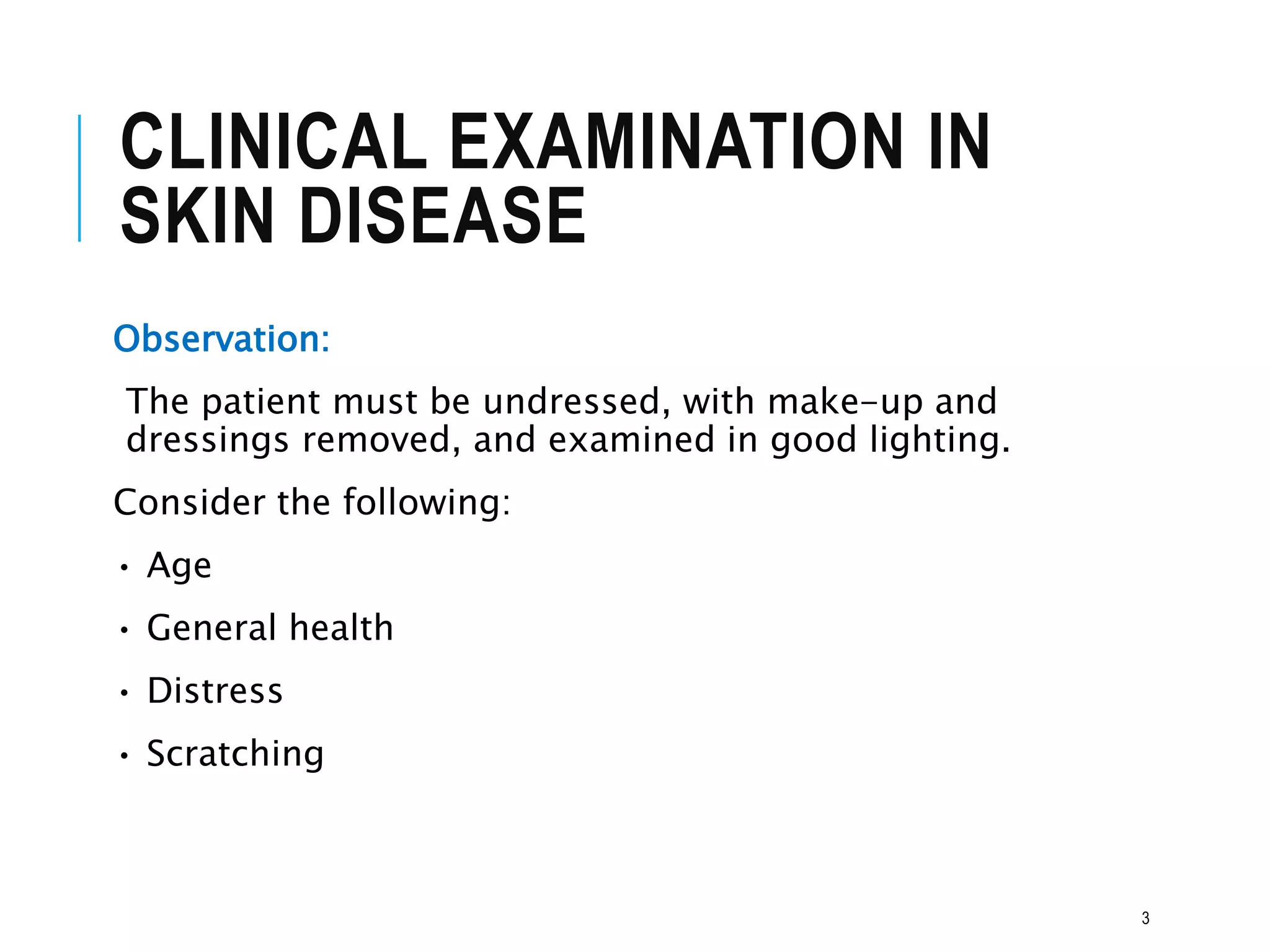Integumentary system examination | PPTX