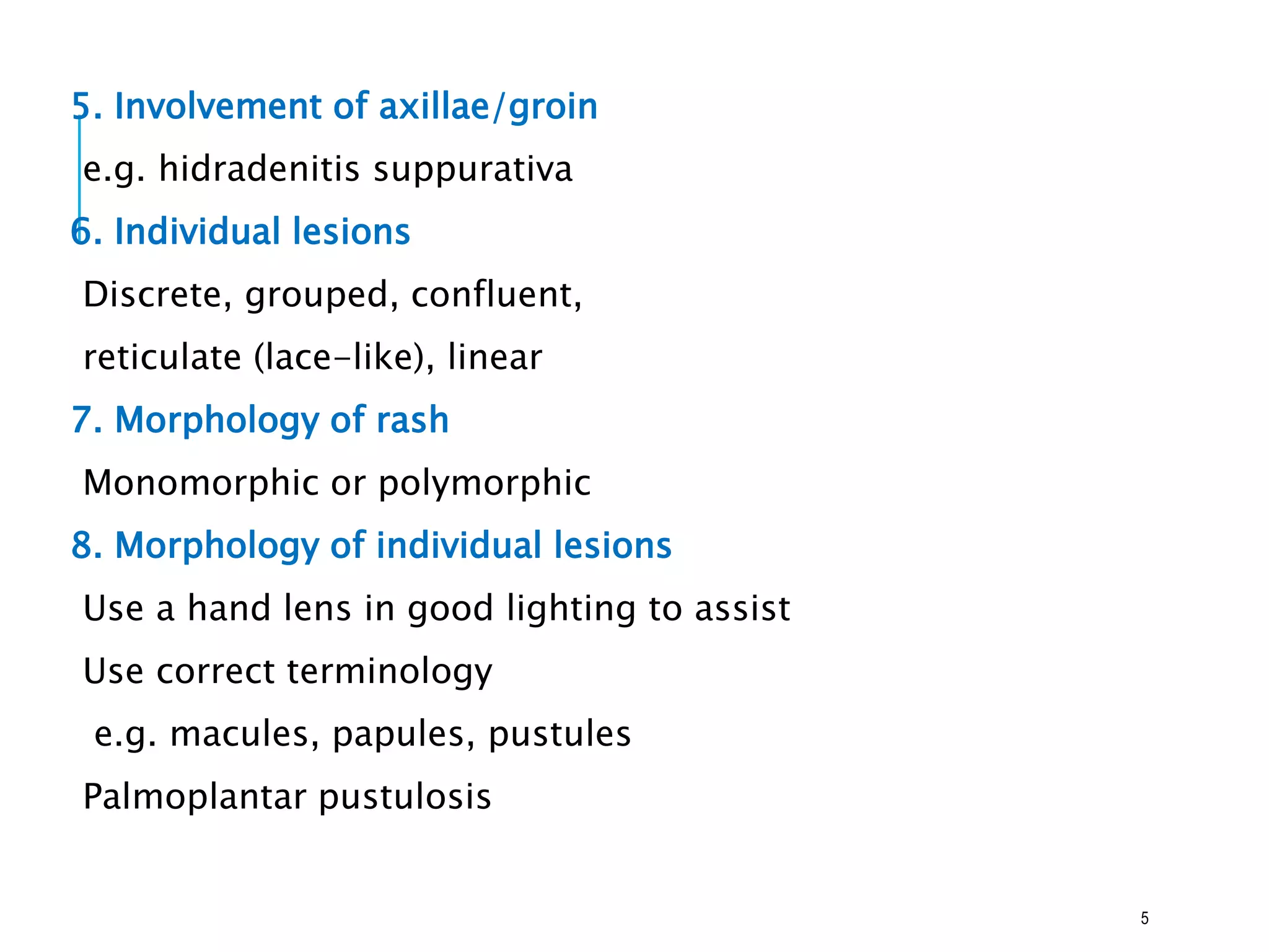 Integumentary system examination | PPTX