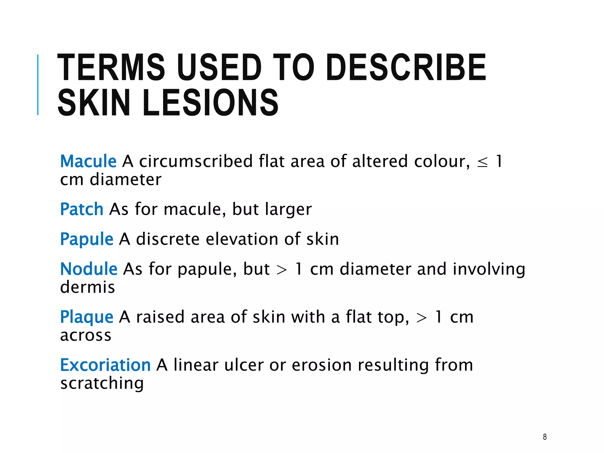 Integumentary system examination | PPTX