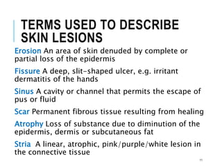 Integumentary system examination | PPTX
