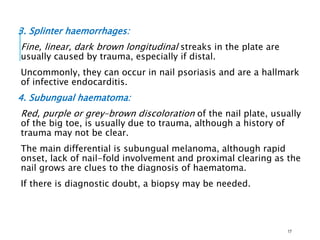 Integumentary system examination | PPTX