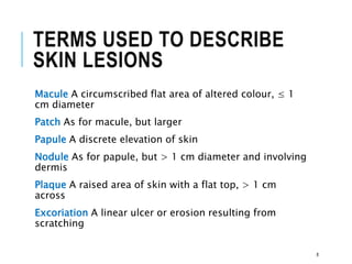 Integumentary system examination | PPTX