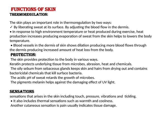 B Pharm First Year UNIT-II ,Integumentary system.pptx | Skin and ...