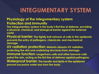 INTEGUMENTARY SYSTEM.pptx #organsystems | PPTX
