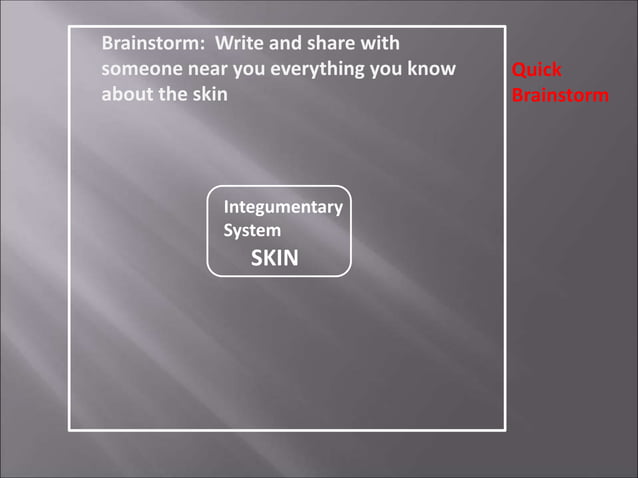 Integumentary system notes part 1 | PPT