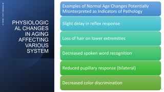 INTEGUMENTARY SYSTEM Physiological Changes in Older Adults | PPTX