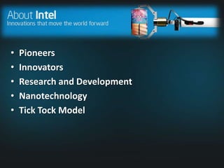 Intel | PPTX | Business | Business and Finance