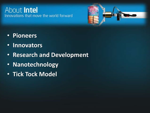Intel | PPTX | Business | Business and Finance