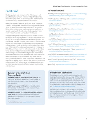 Intel Cloud | PDF