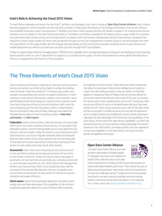 Intel Cloud | PDF